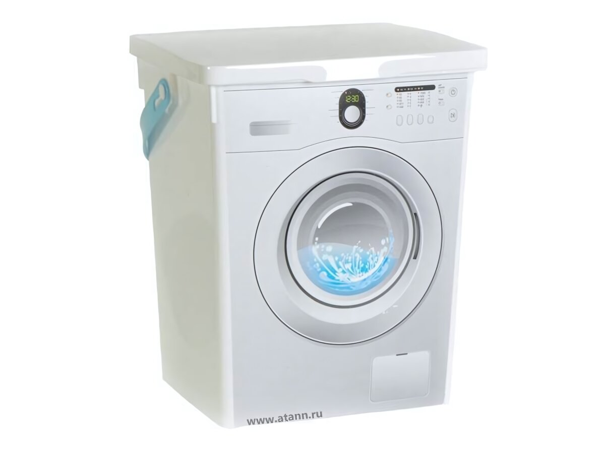 Контейнер 8,5л для стирального порошка с крышкой, пластик, современный дизайн