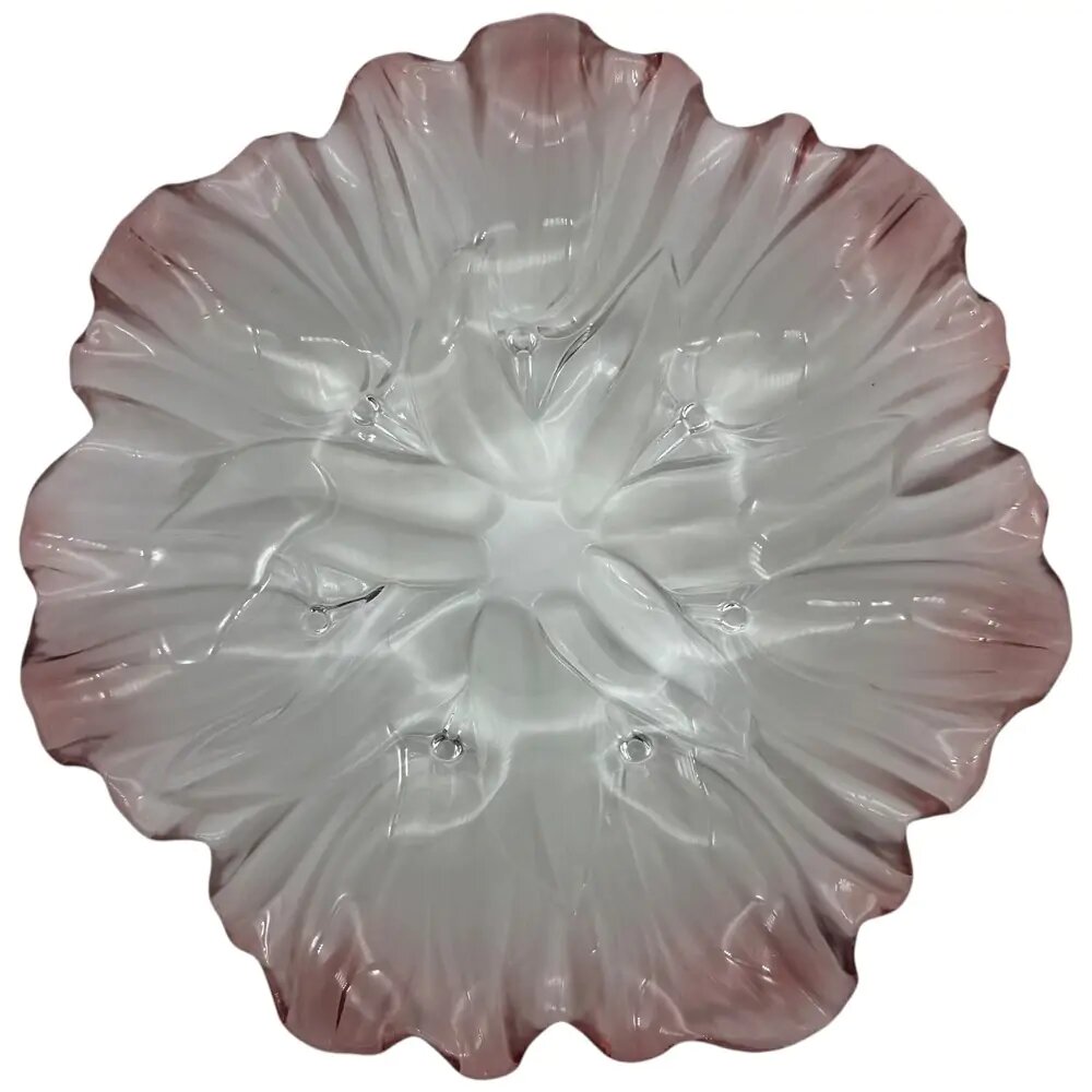 Блюдо "Тюльпаны", 33*30 см, стекло, 1990-2000 г, Walther Glas, Германия