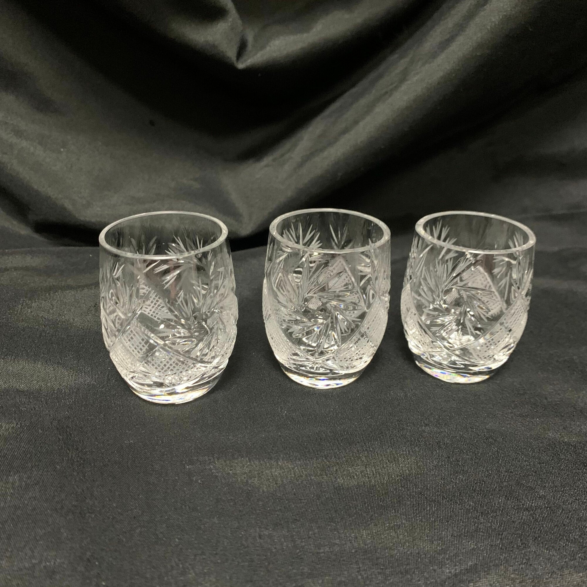 3 хрустальные стопки СССР