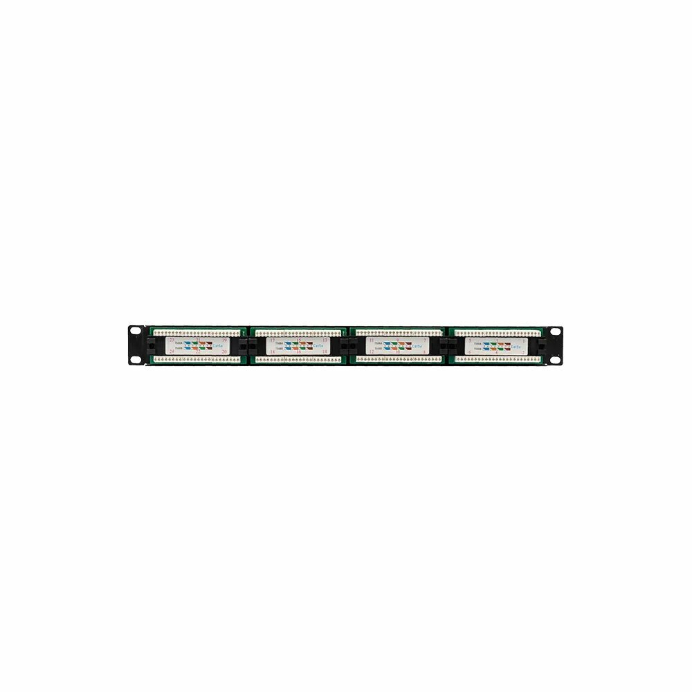 Патч-панель REXANT 19", 1U, 24 порта, UTP, RJ-45, CAT 5e 04-0021 — фото 1
