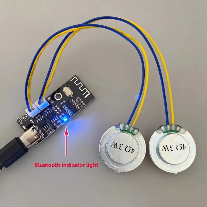 SOTAMIA 27 мм резонансный вибрационный динамик 4 Ом 3 Вт DIY Bluetooth динамик 5 Втx2 Bluetooth усилитель мощности модуль аудиоприемника