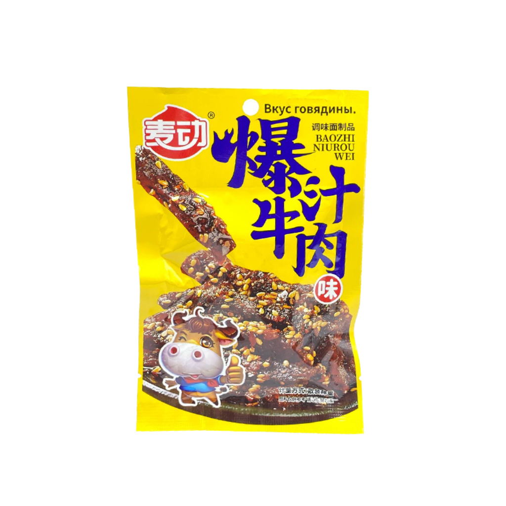 Хрустящий соевый снек со вкусом жареной говядины 20 г, Китай