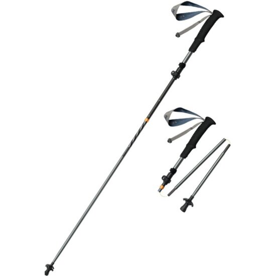 Палка треккинговая Naturehike CNK2450DS012 Carbon-AL Chang feng UL 103-120см 5-секций серый, 6975641883678