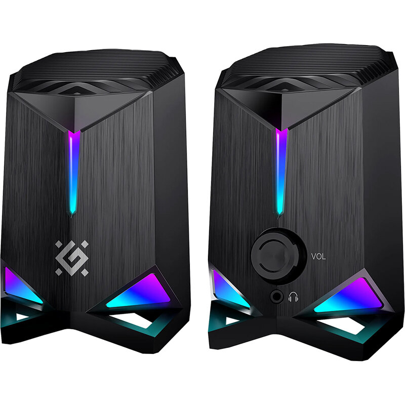 Колонки Defender Gravity 2.0, черный 6Вт, подсветка, питание от USB (65048)