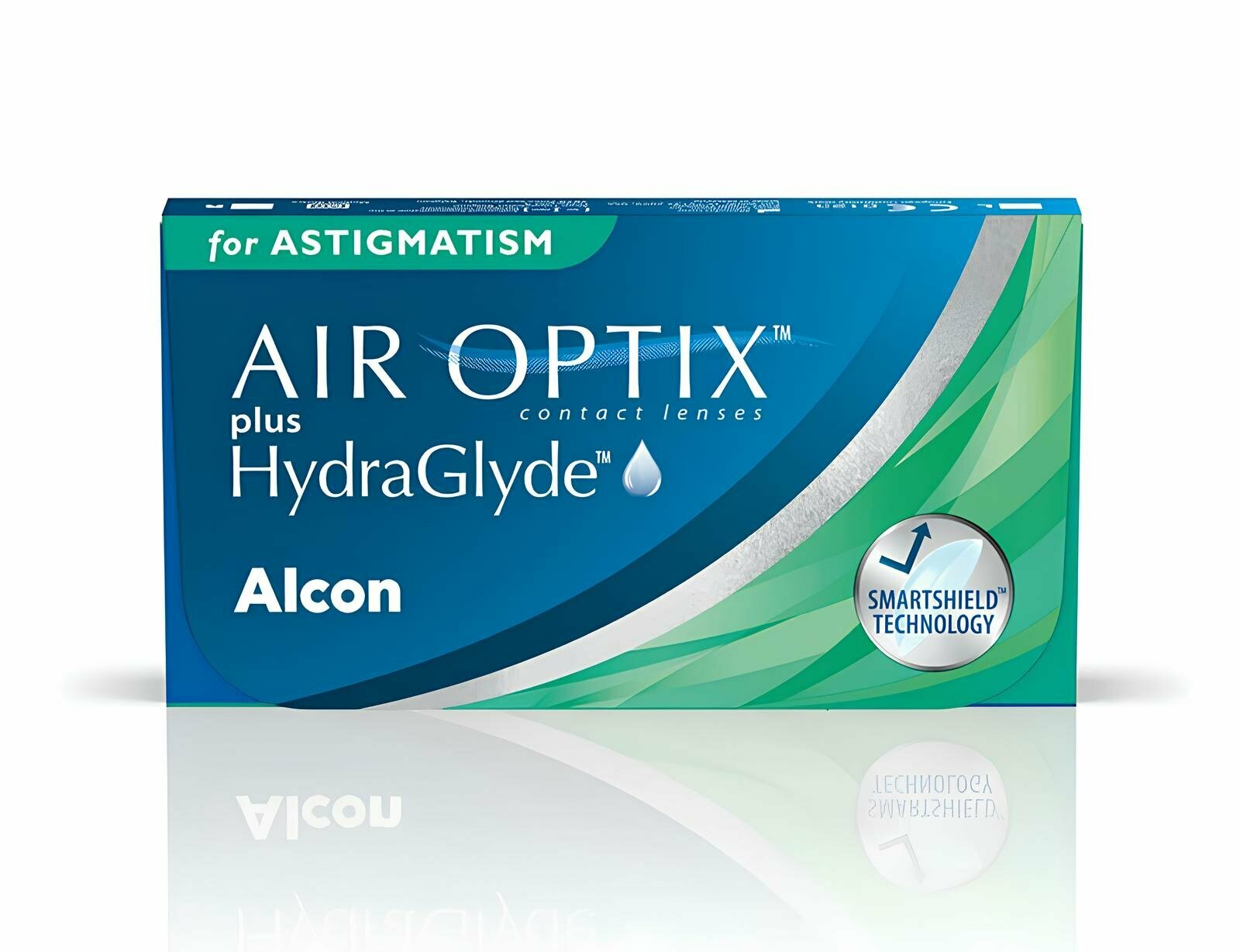 Контактные линзы Alcon AIR OPTIX plus HydraGlyde Astigmatism (3 линзы) BC 8,7 SPH -1.00 CYL -1,25 AXIS 10