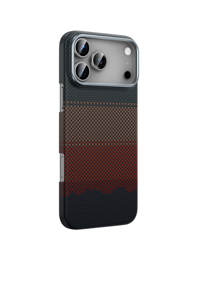 Чехол iPhone 17 Pro KEEPHONE KEVILAR SeaNova MagSafe Карбон арамидное волокно 1500D, 38 шт. магнитов N52-10Н - Sunlit