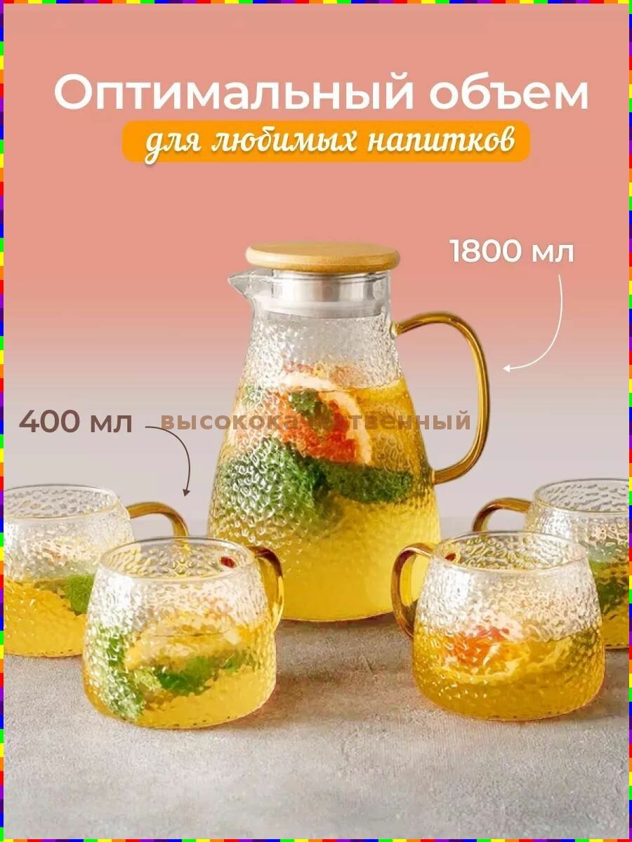 Стильный кувшин для воды идеален для дома и сервировки стола