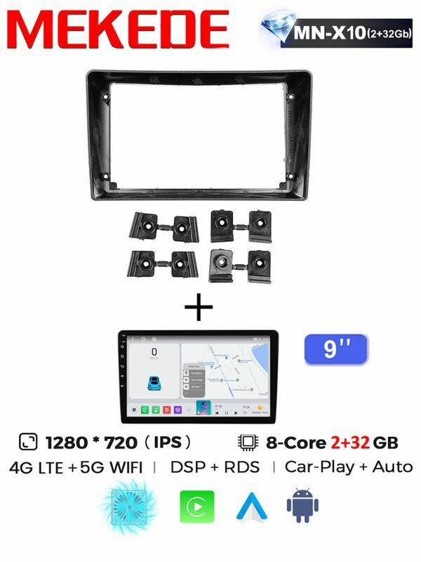 Магнитола 9" Mekede MN X10 Pro 2/32 Gb Hyundai i40 2011-2019 carplay