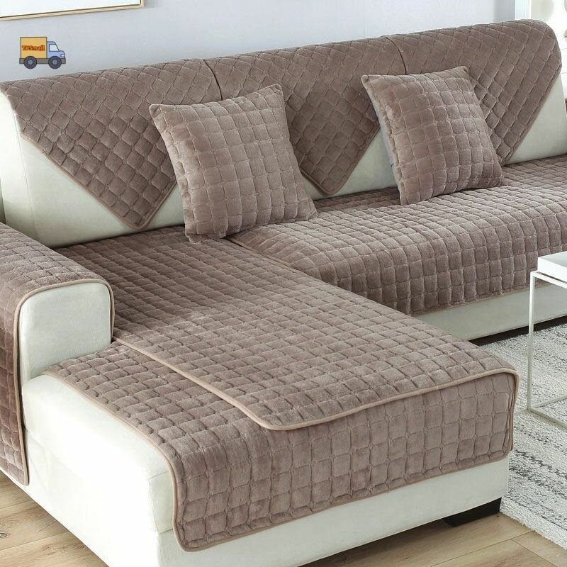 Дивандек накидка 90х160 см покрывало на диван кресло (90х160 / капучино)