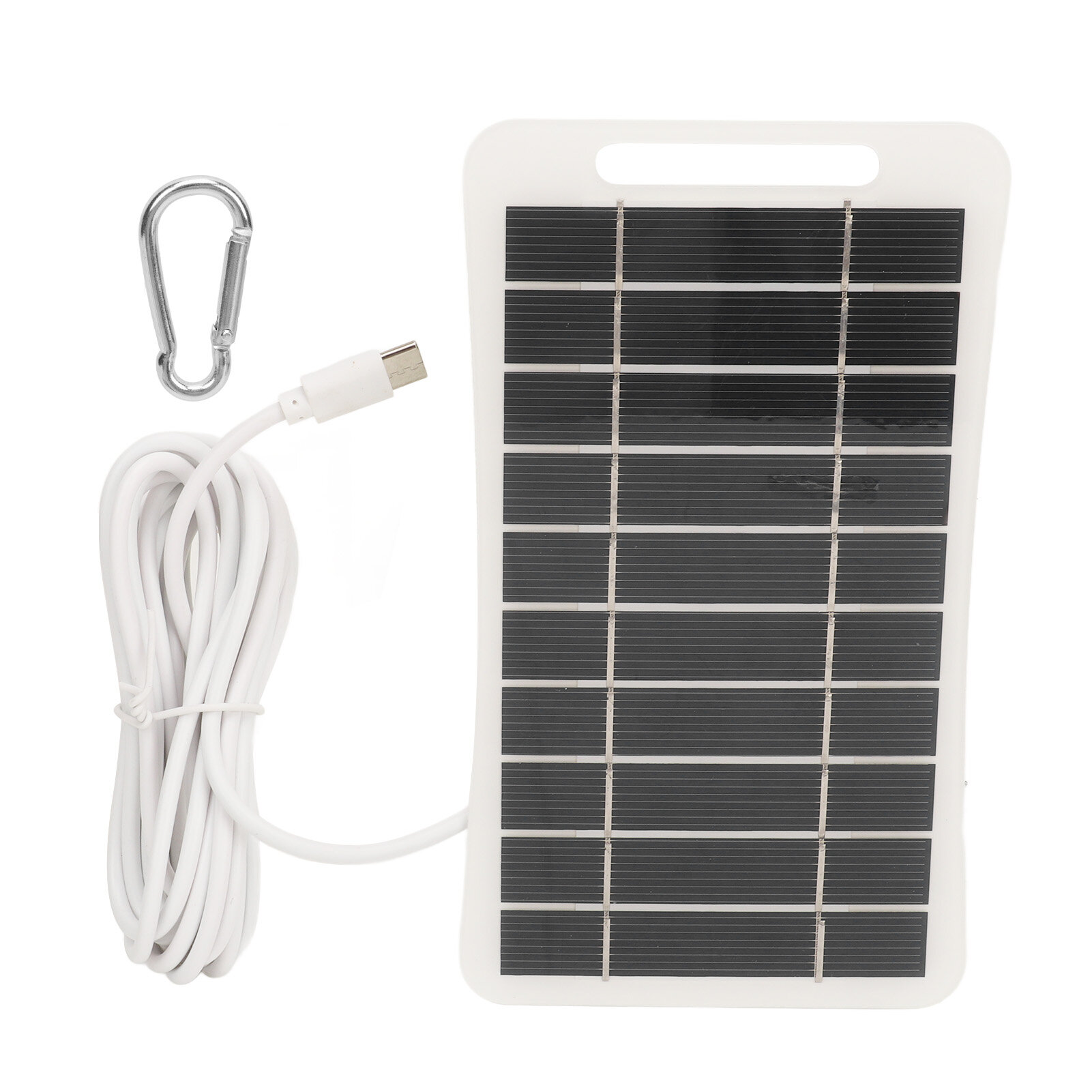 2W 5V Portable Solar Panel USB Type C High Efficiency Polycrystalline Silicon Mini Small for Outdoor Travel