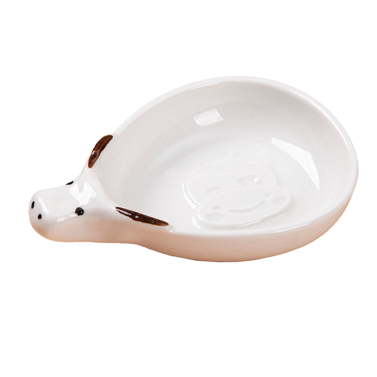 Креативная мультяшная керамическая тарелка с тиснением, домашняя кухня, блюдо для соуса, блюдо для уксуса, бык