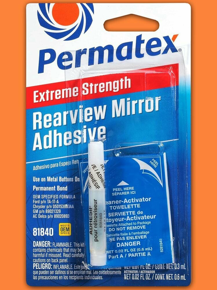 Клей для зеркала заднего вида PERMATEX, акриловый, для внедорожников/грузовиков/легковых