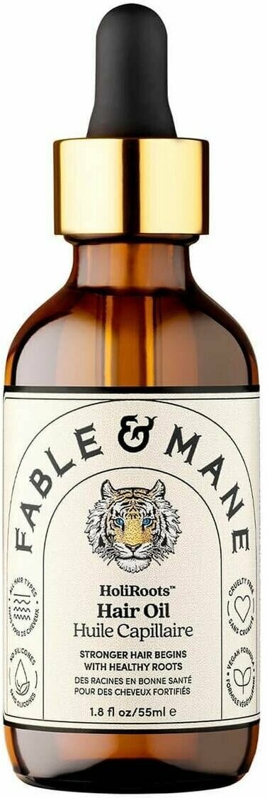 Масло для укрепления волос перед мытьем Fable & Mane Strengthening Hair Oil for Healthy Hair 55ml