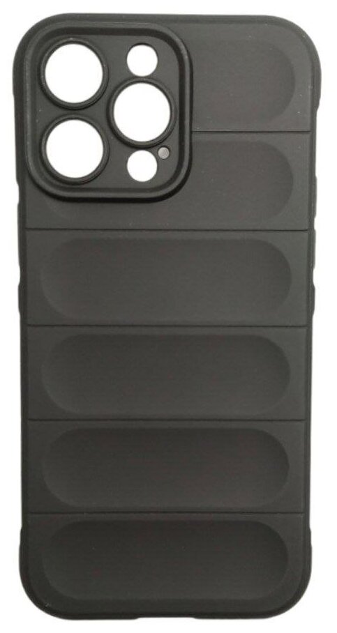 Чехол для iPhone 14 Pro Max айфон 14 Про Макс противоударный с высоким бортом черный