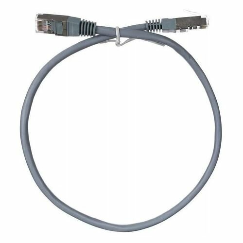 Патч-корд PREMIER NA102-FTP-C5E-0.5M литой (molded), FTP, кат.5E, 0.5м, 4 пары, алюминий омедненный, многожильный, серый