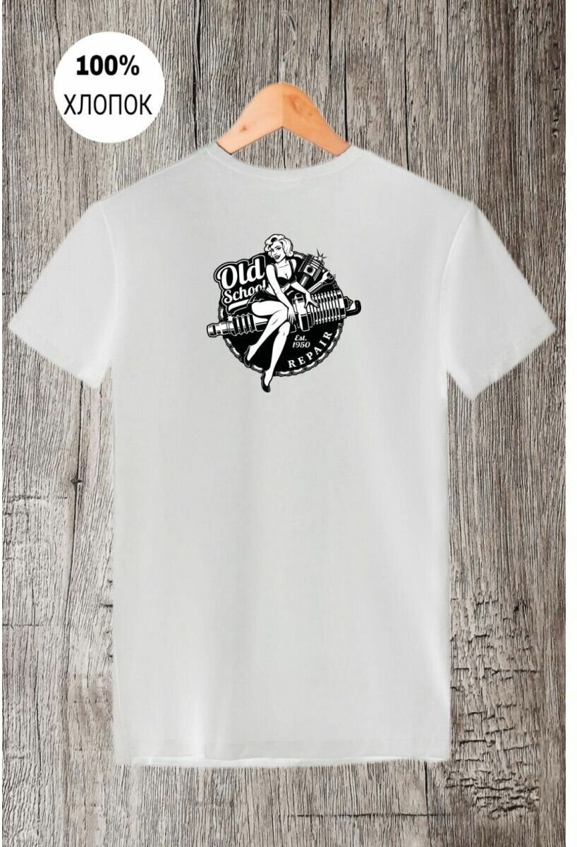 Футболка Старая Школа Odl School Пинап Девушка