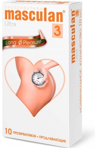 Презервативы Masculan Маскулан 3 Ultra продлевающие №10