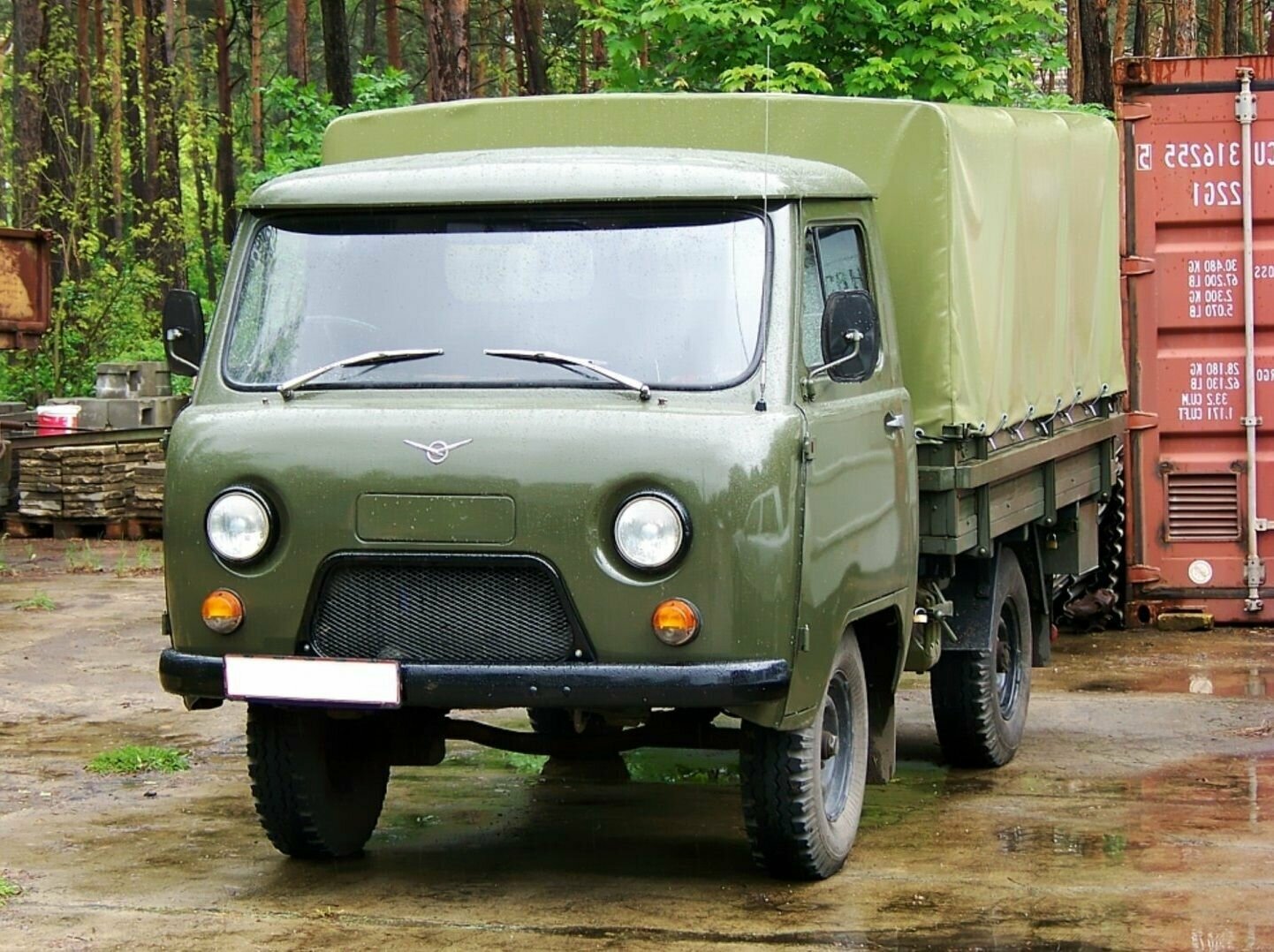 Тент на УАЗ 3303 деревянный борт