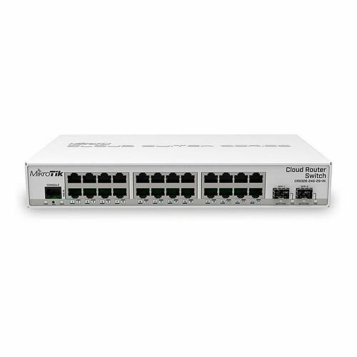 Коммутатор MIKROTIK CRS326-24G-2S+IN, управляемый