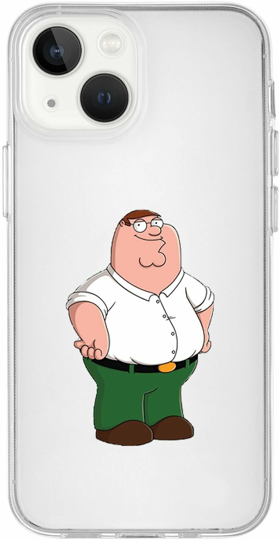 Чехол для iPhone 14 "Питер Гриффин / Peter Grifin" с полной защитой камер