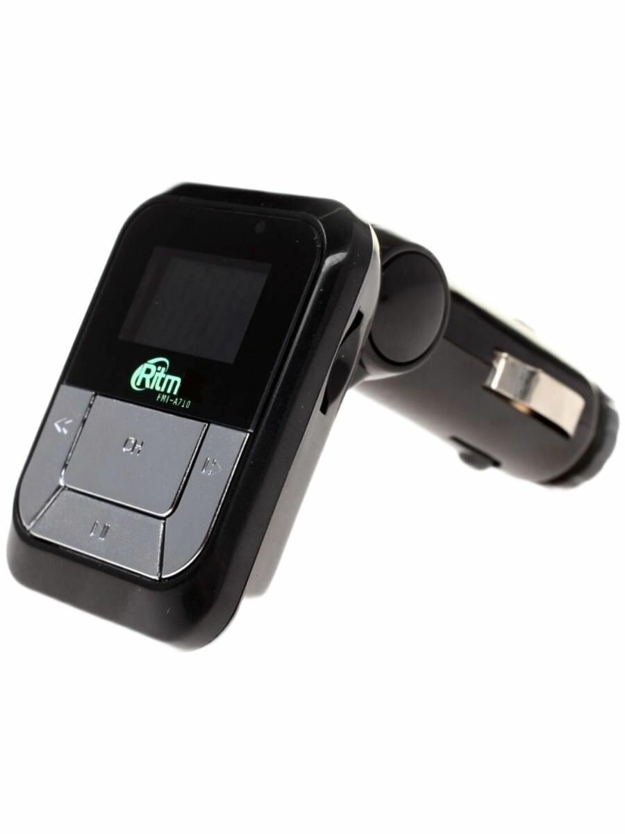 Авто-трансмиттер RITM FMT-A710 12-16V (FM-модулятор, microSD, USB)