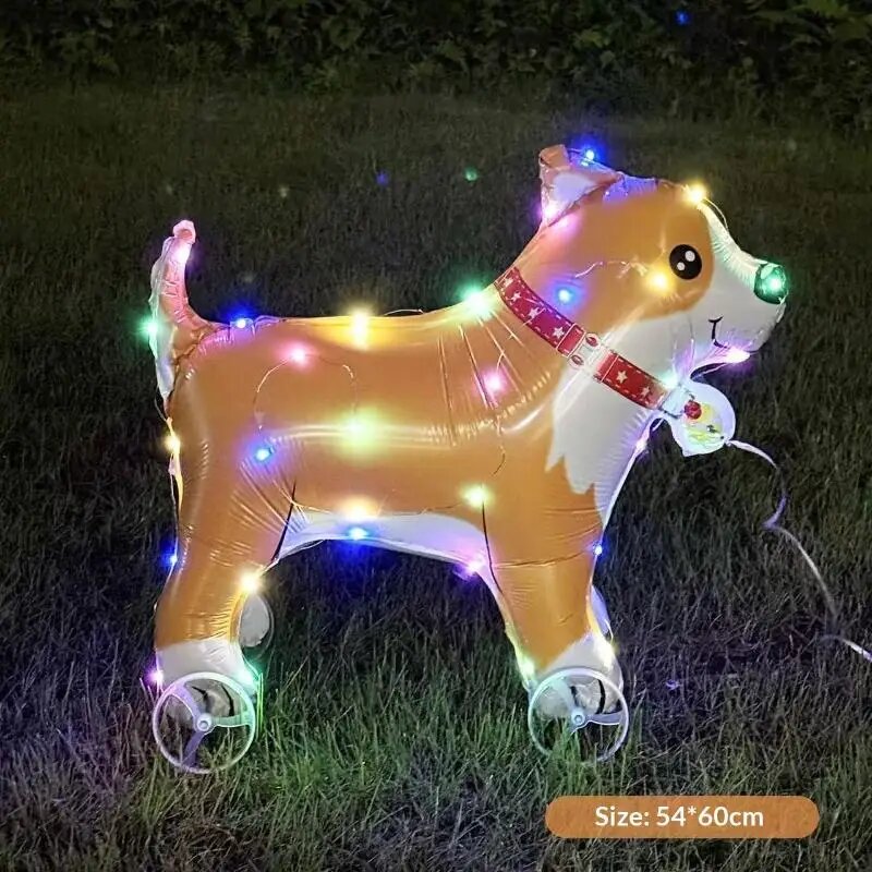 Шарик-собака с LED подсветкой, 54*60см, A22