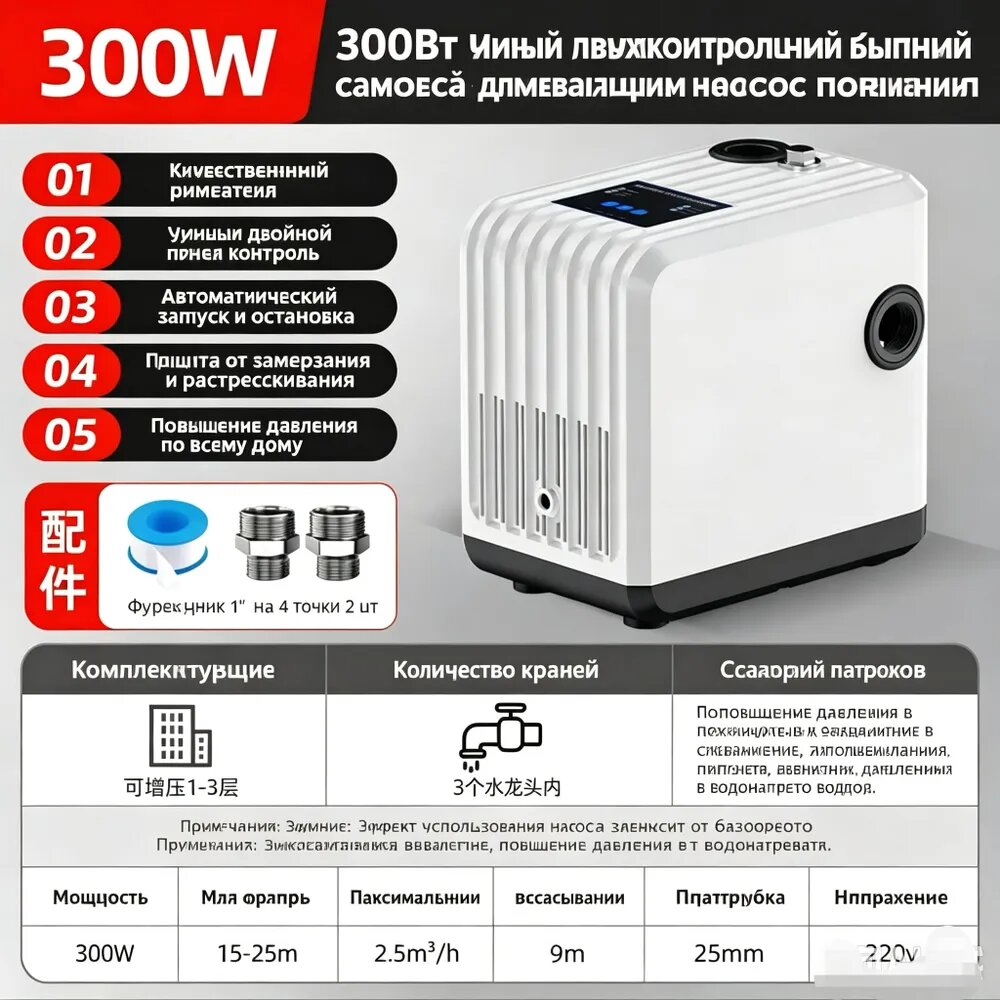 Насосная станция,300Вт,50л/мин,25м