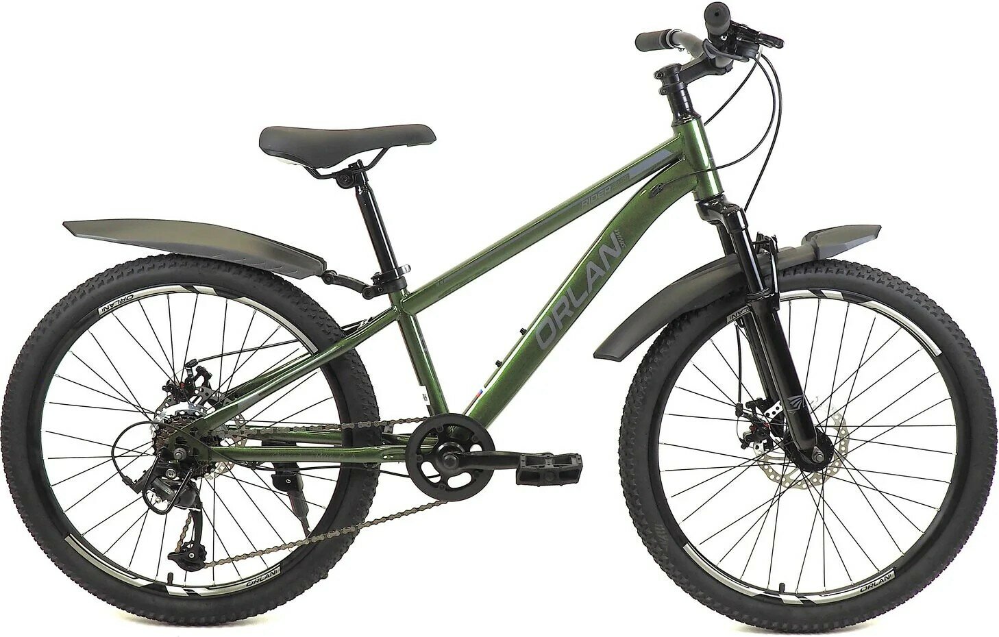 Велосипед Orlan Rider 2.0 24 (2026), рама 12" (130-155 см), зеленый