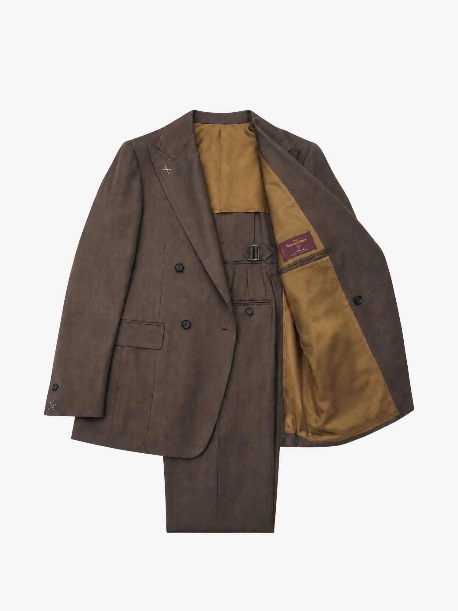 Комбинезон FRANZESE Rolls Royce double-breasted suit, размер 50, коричневый — фото 1