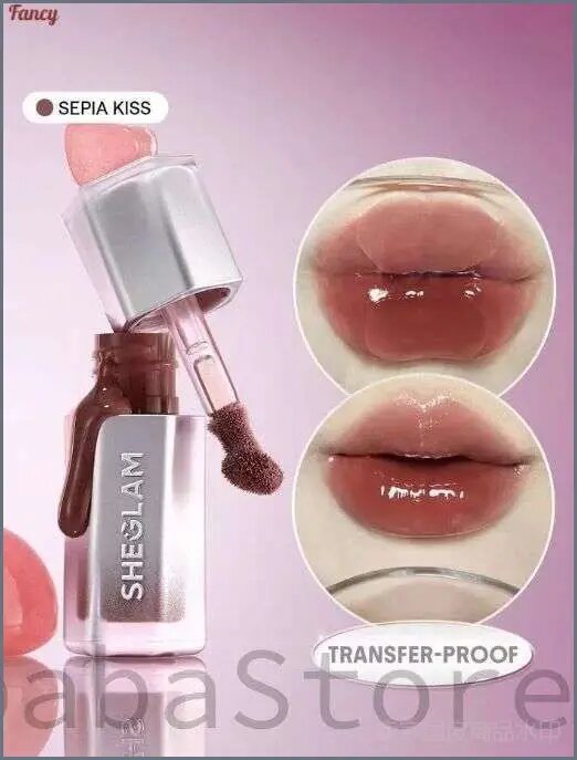Sheglam Светлый твердый нектар для губ lip Glass Lock Air Gloss Зеркальный увлажняющий рот -#Sepia Kiss