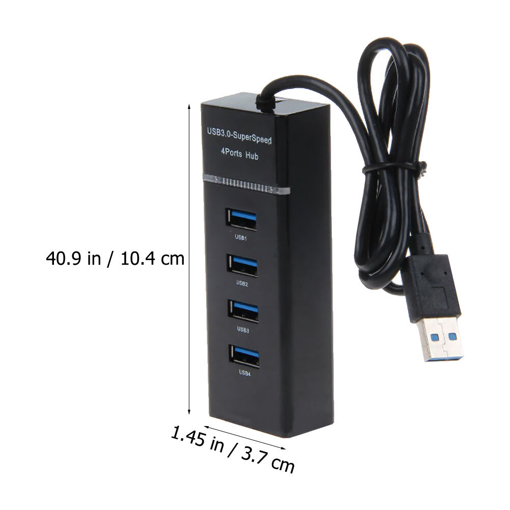 Usb Хаб Для Расширения Трансфера С Множественными Интерфейсами Аксессуар 1 Шт Черный 3 7X10 4Cm