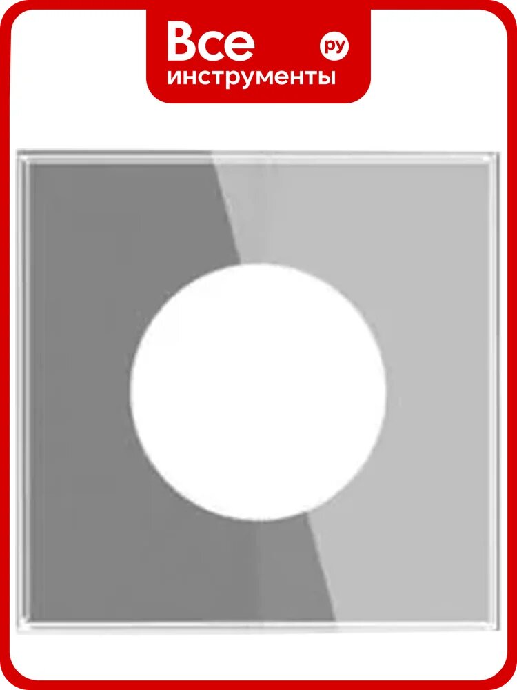 Рамка Arlight стеклянная FRM-GLARE-GC-1-GR 1шт 043834