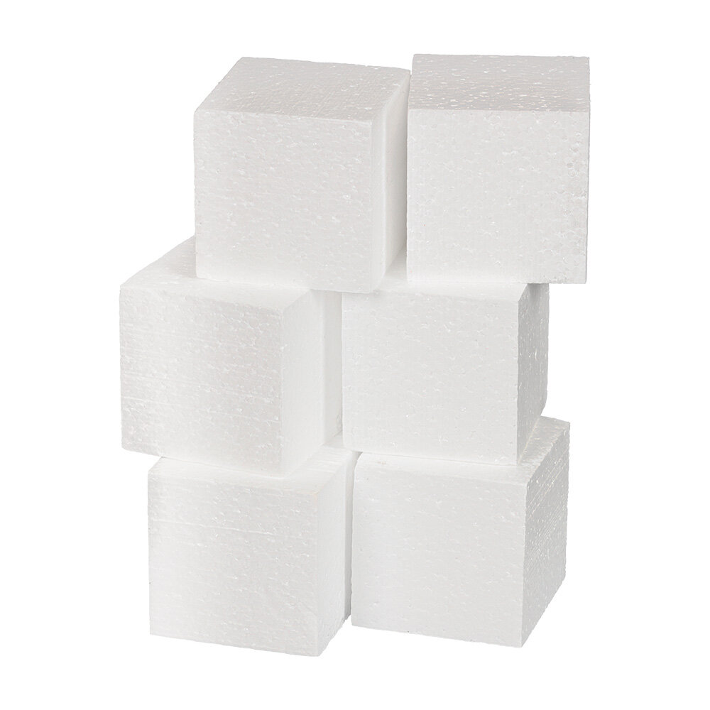 Love2art DPZ-S-YF43 Заготовка для декора №015 пенополистирол 6 см куб, комплект 6 шт