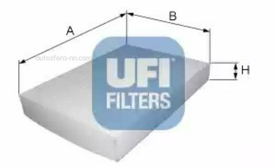 UFI 5303800 фильтр салона! 30x285x176\ Citroen C3, Peugeot 307 00>
