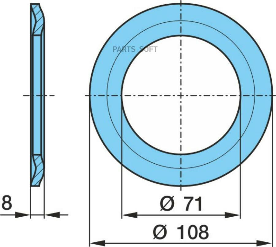 337026240 BPW кольцо ступицы ECO 10.12T / ECO+ 8.12T