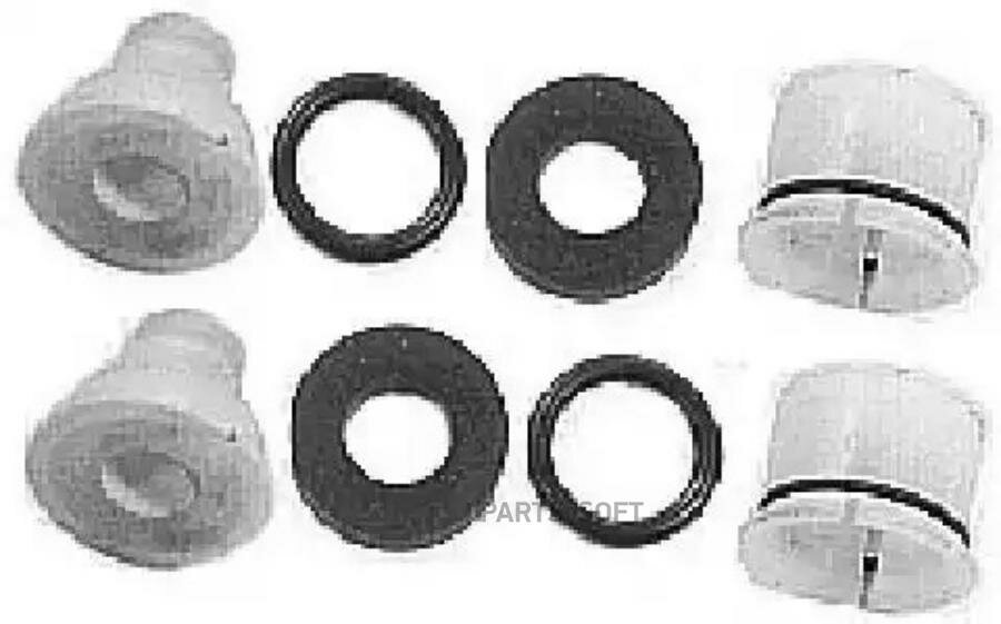 METALCAUCHO 02489 Втулка кулисы КПП, комплект OPEL CORSA A-B (1982-2002)/ KADETT E (1984-1994)