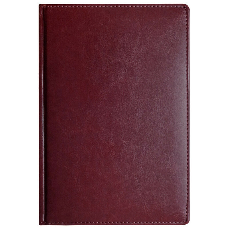 Ежедневник недатированный бордо, А5, 148x218, 352стр, Agenda