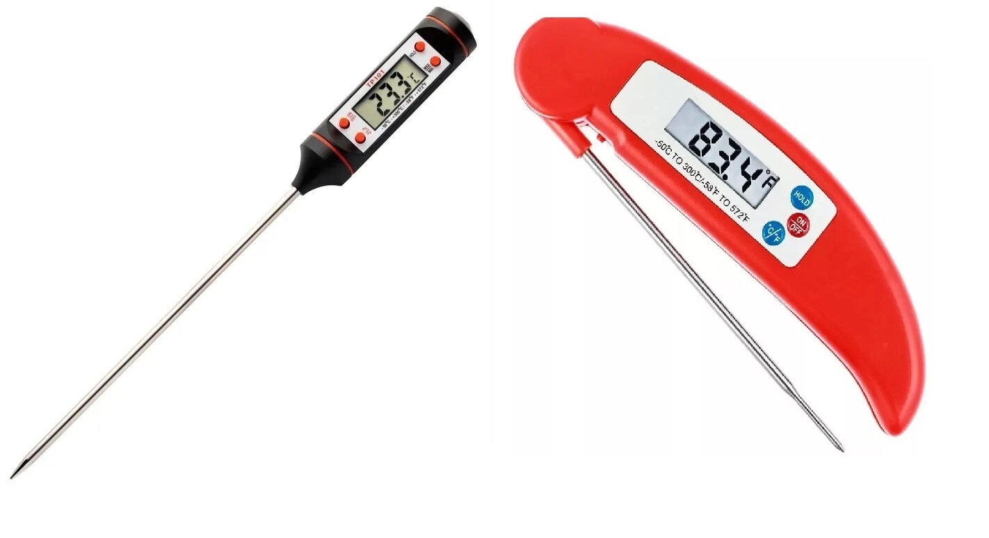 Набор кулинарных электронных термометров, от -50 до +300 °C, 2 штуки
