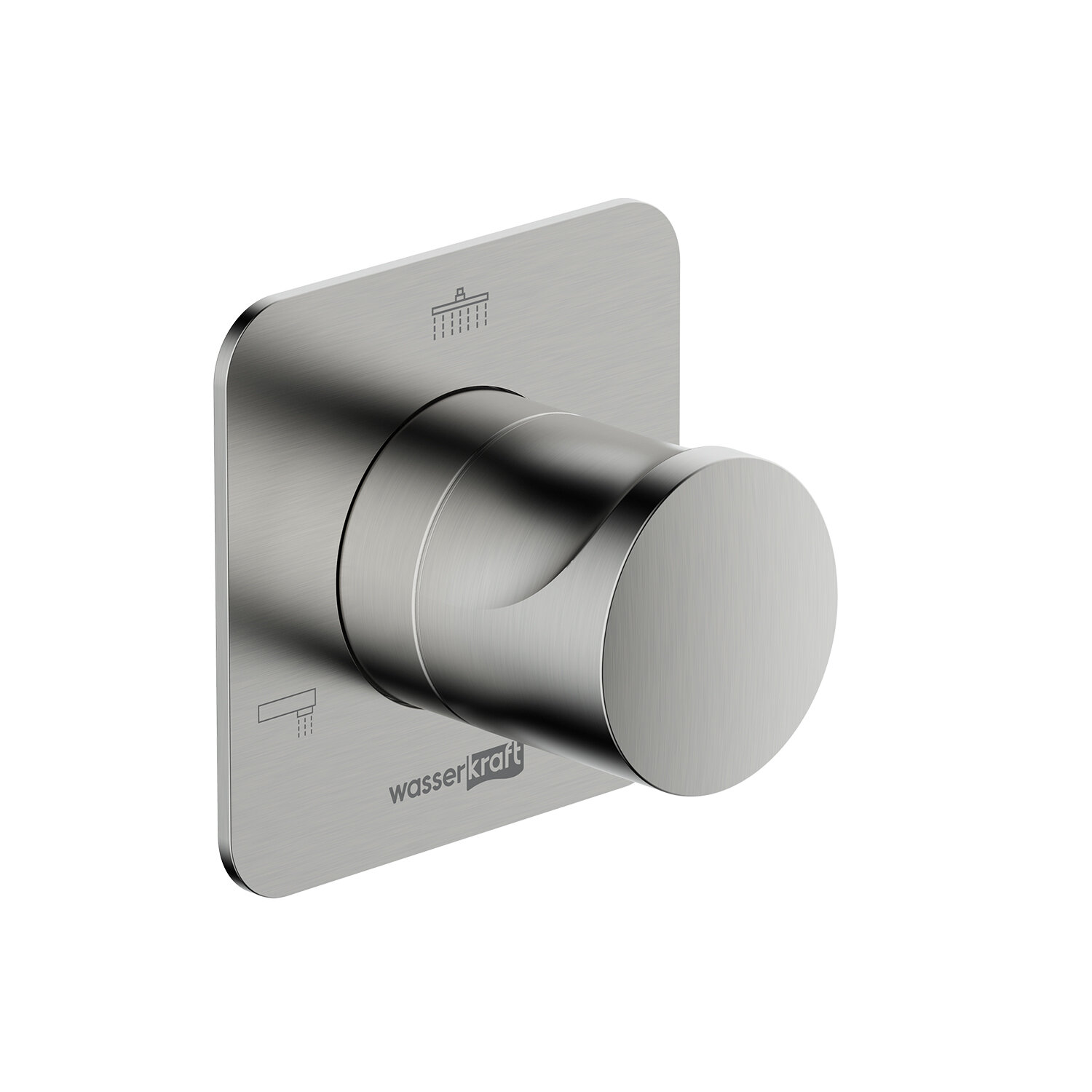 Переключатель для встраиваемого смесителя на 3 выхода WasserKRAFT A273, никель