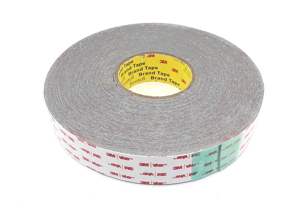 Скотч двусторонний вспененный 3M VHB 40 мм серый, 50 м
