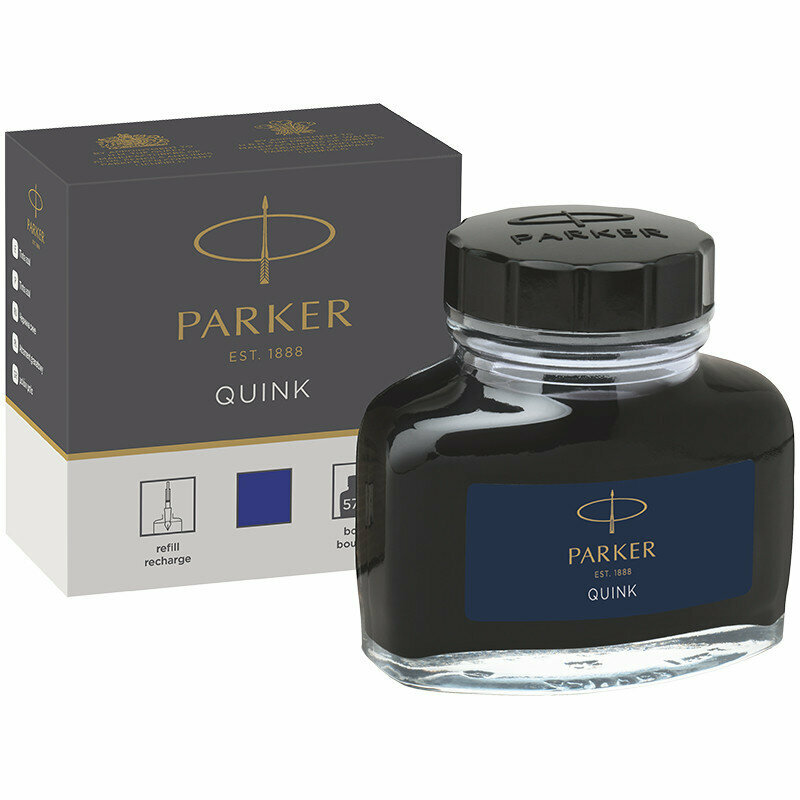 Чернила Parker "Bottle Quink" синие, 57мл, 241799