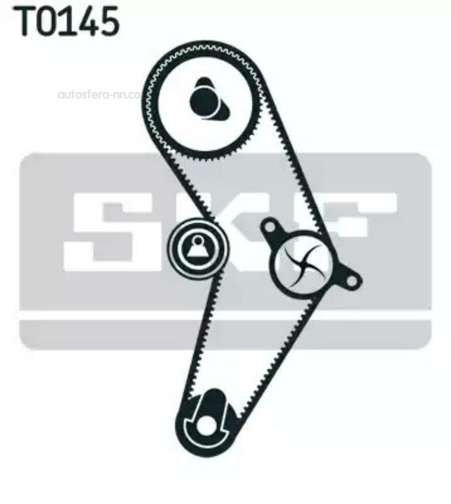 SKF VKMC06005 Водяная помпа +Ремень ГРМ [96зуб,17mm] +ролик