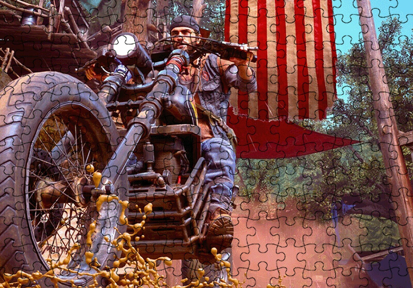 Пазл картонный А4: модель days gone - 1