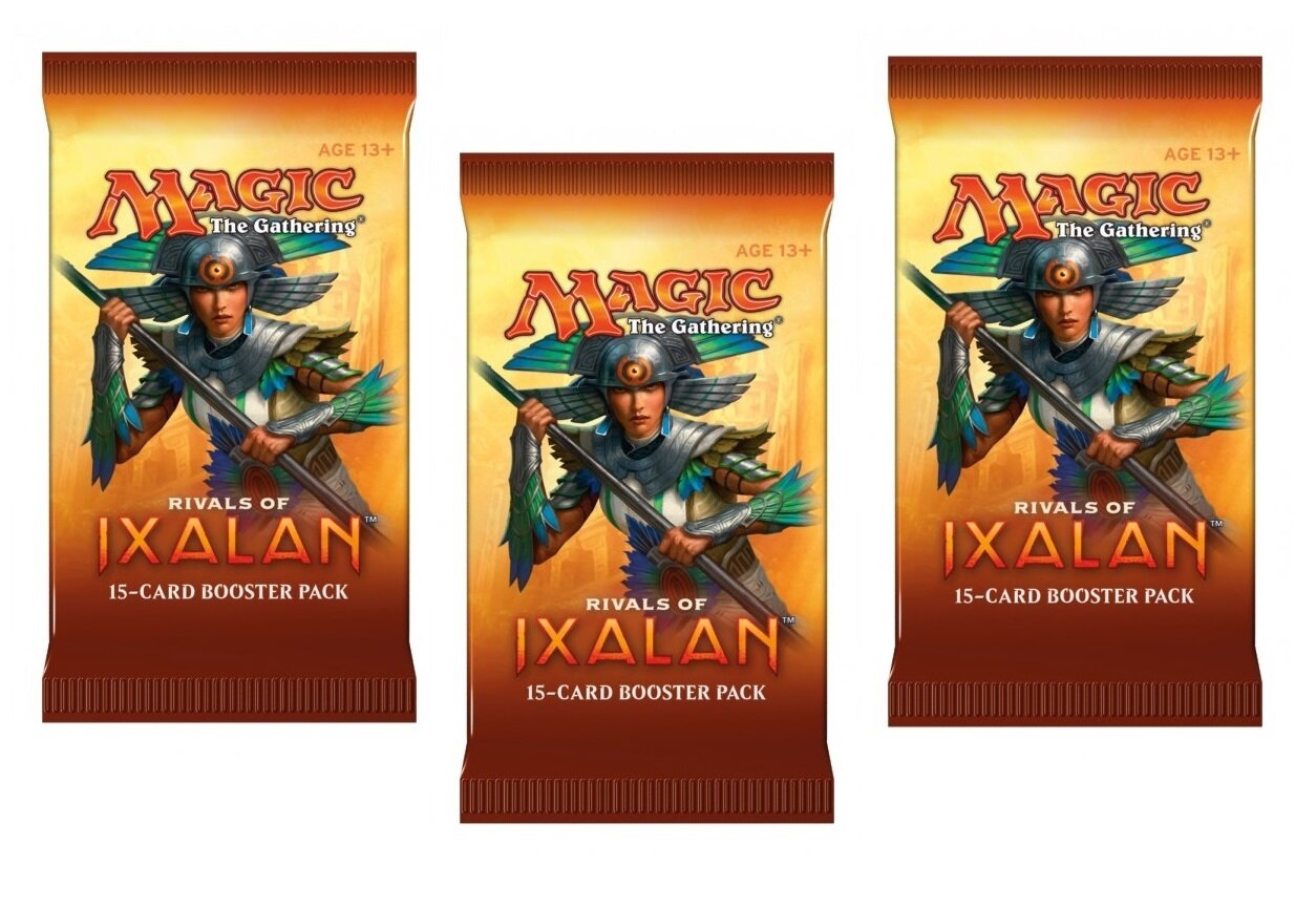 Magic The Gathering: 3 бустера MTG издания Rivals of Ixalan на английском