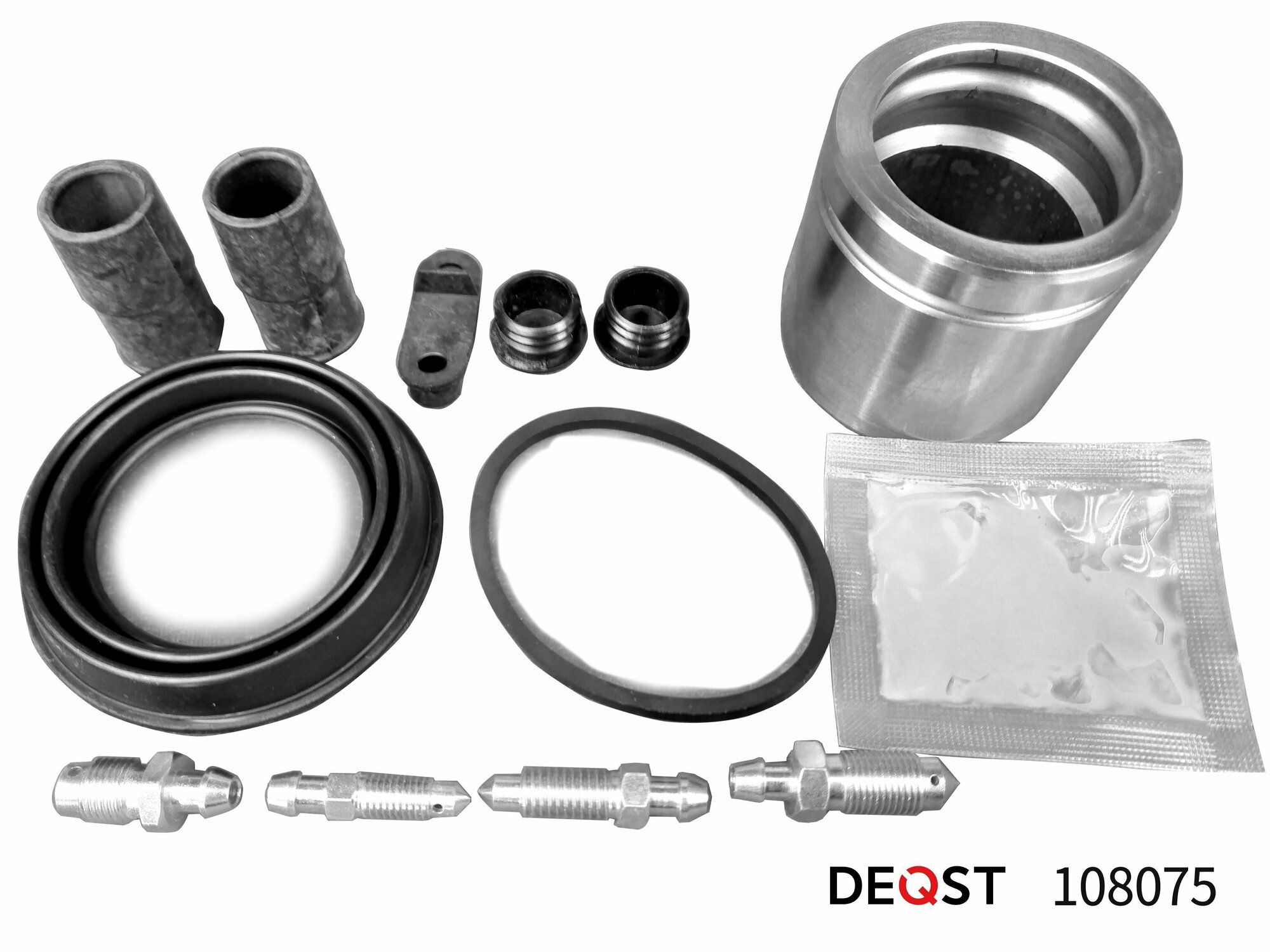 Ремкомплект тормозного суппорта с поршнем переднего (поршень O 57 mm, суппорт ATE). Применяем, Deqst 108075