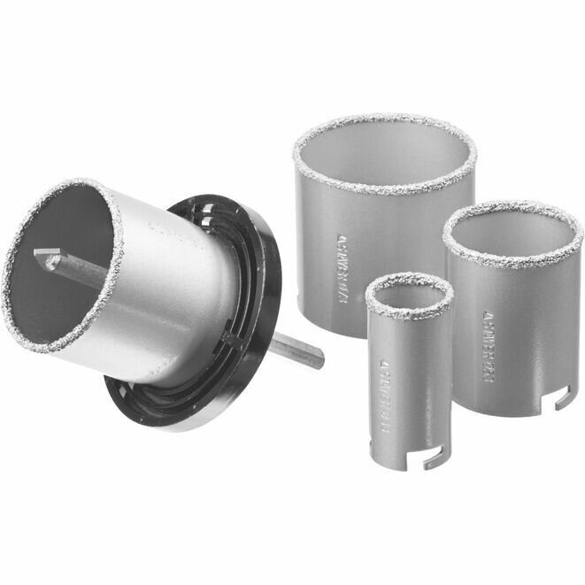 Набор кольцевых коронок, карбид-вольфрамовое нанесение, STAYER 6 шт: d33-53-67-73 мм