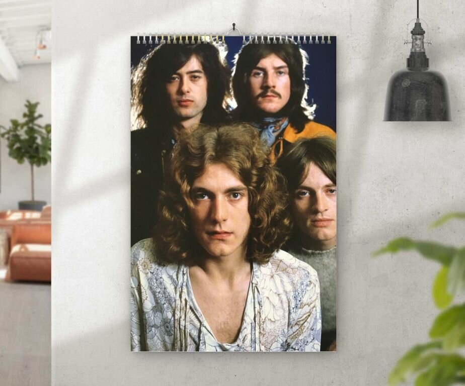 Календарь перекидной Led Zeppelin, Лед Зеппелин №3, А4