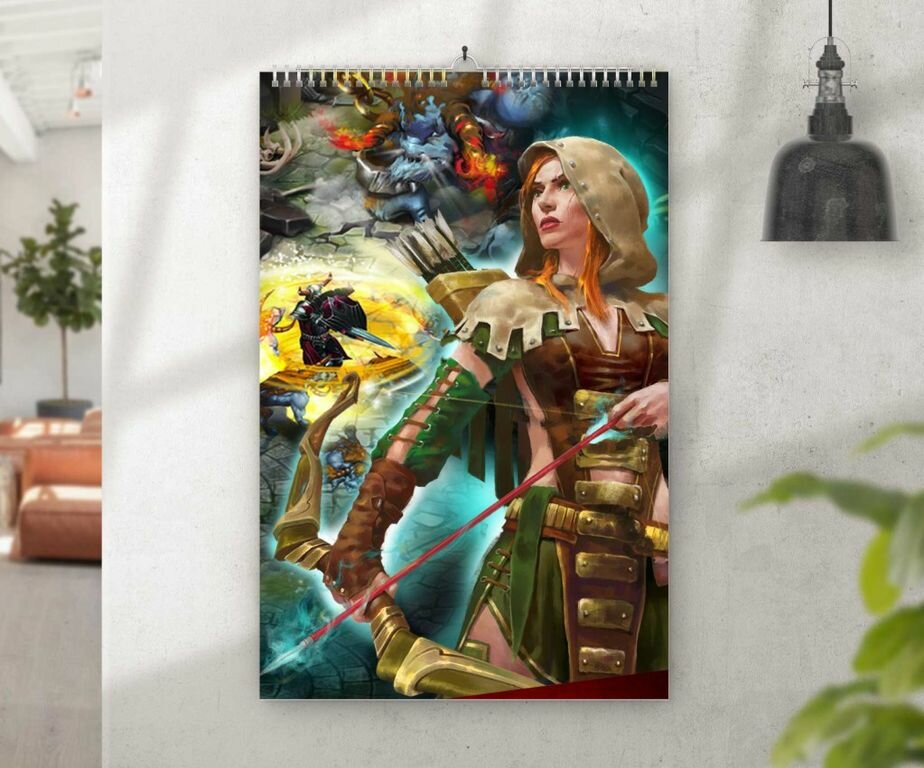 Календарь перекидной по игре Guild of Heroes, Гильдия Героев №13, А4