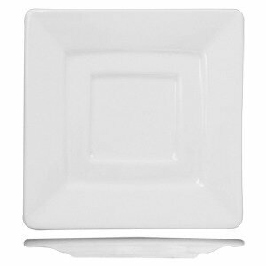 Блюдце Kunstwerk квадратное 132х132х15мм, фарфор, белый