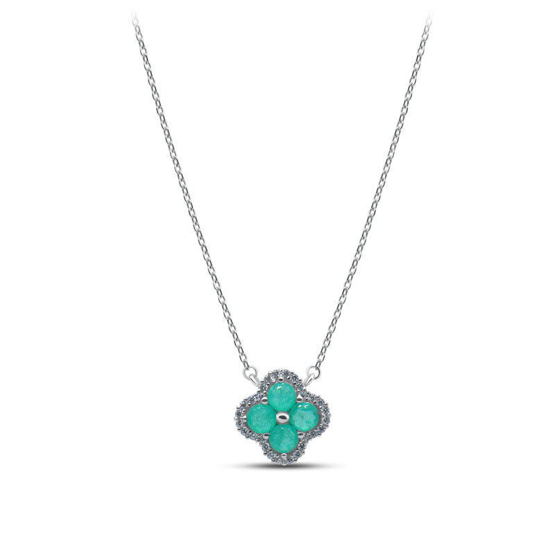 Колье, серебро, 925 проба, фианит